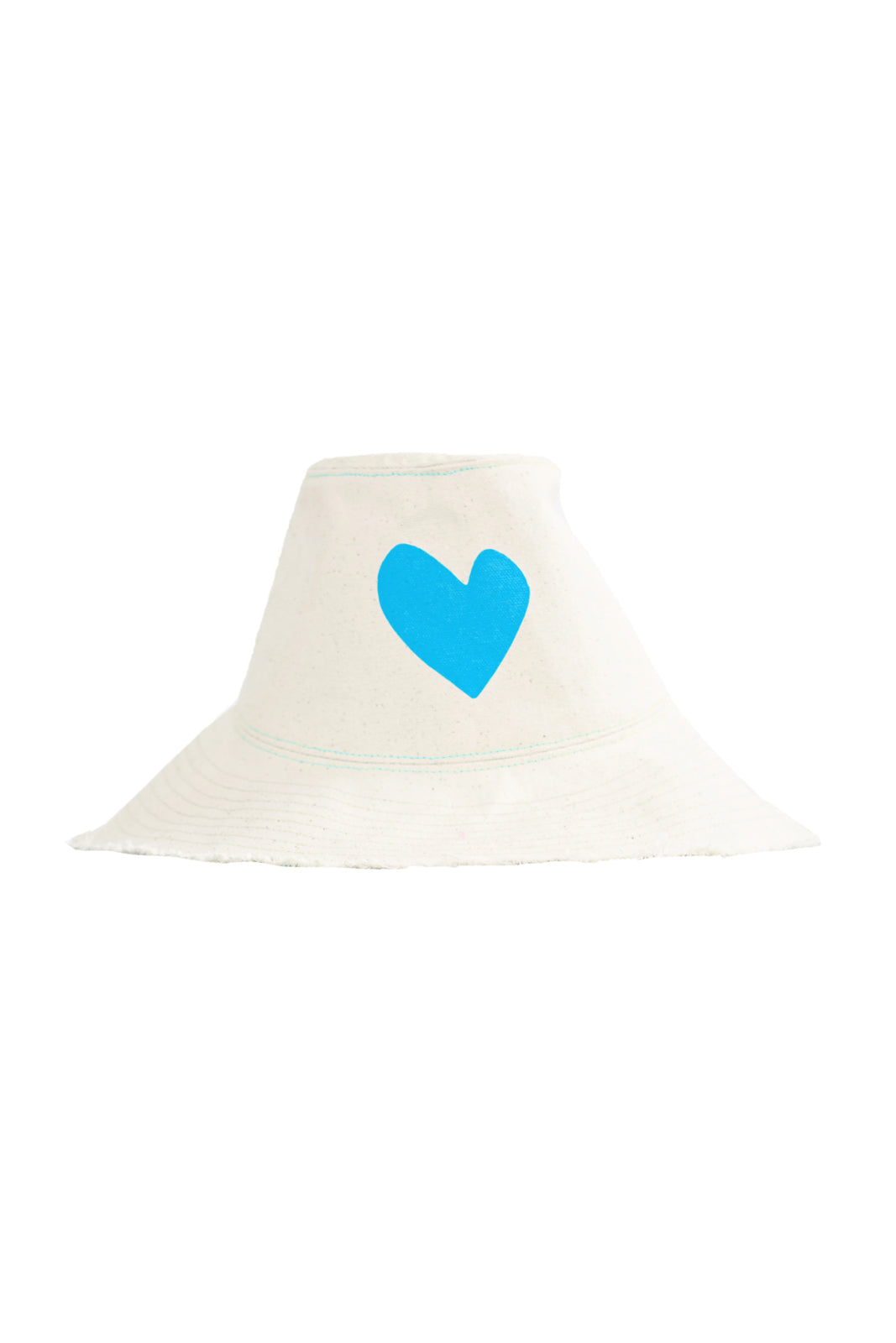 Sunny Daze Heart Hat Natural, True Blue – O2 Life